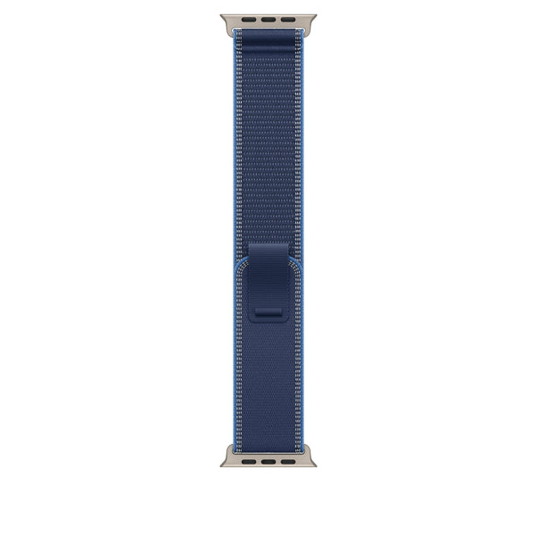 49mm Blue/Bright Blue Trail Loop – M/L - Natural Titanium Finish ...